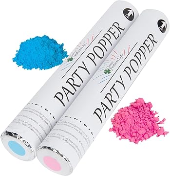 Clover Products Premium Gender Reveal Powder Cannon – 4 Pack Includes 2 ...